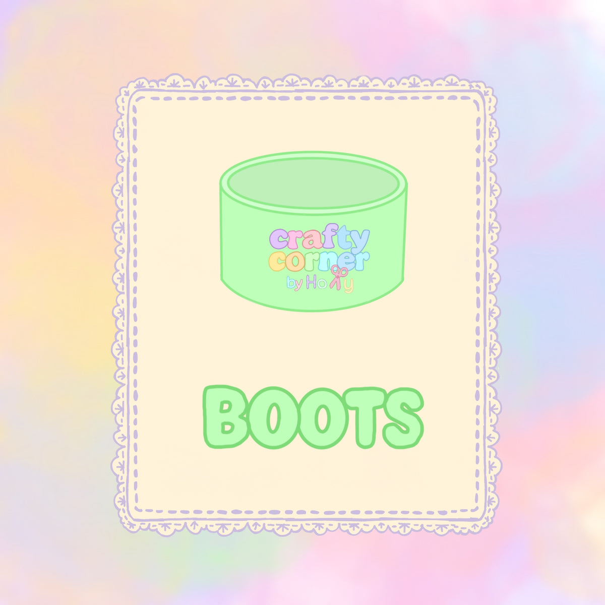 Tumbler Boots– Crafty Corner by Holly